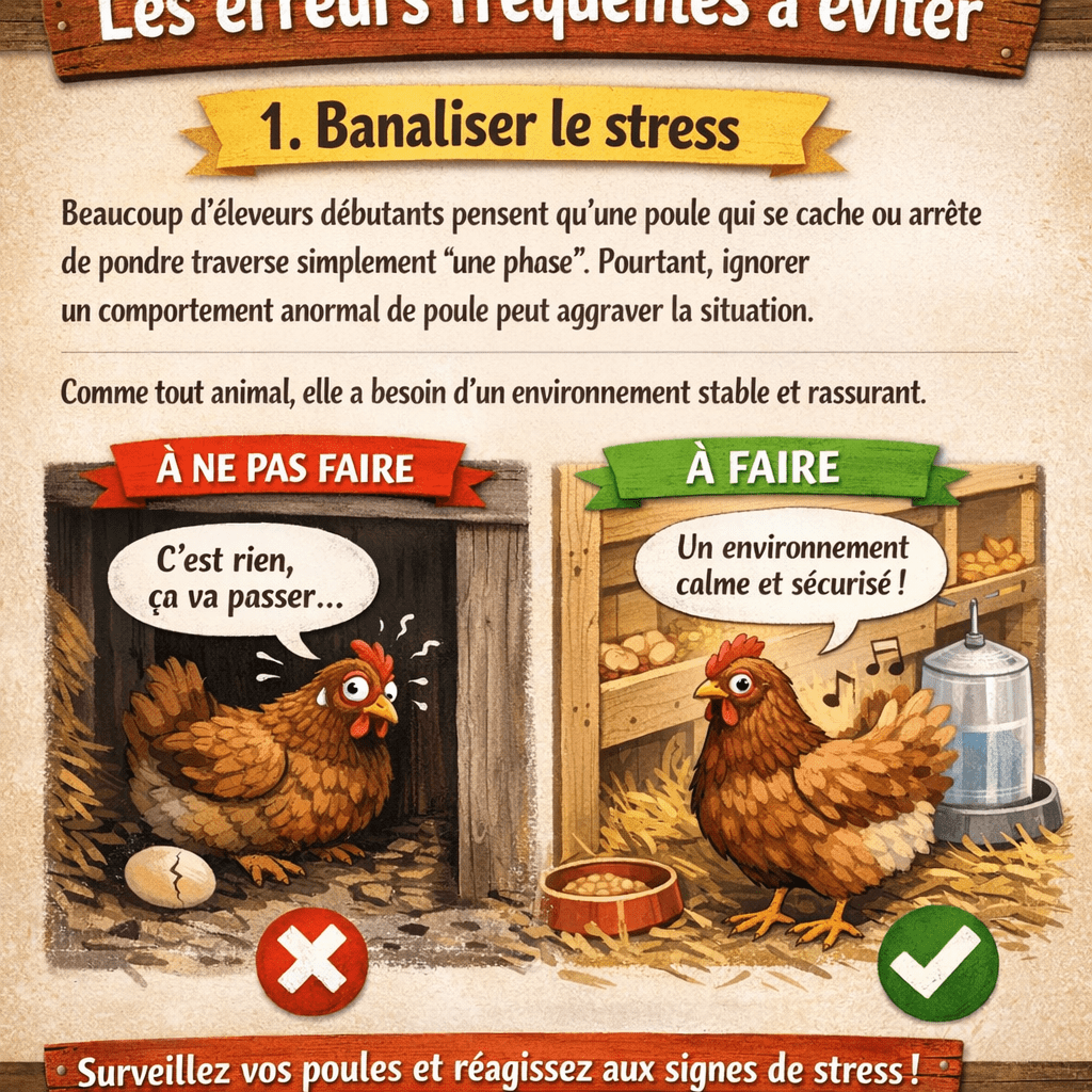 Symptome Poule Stressee